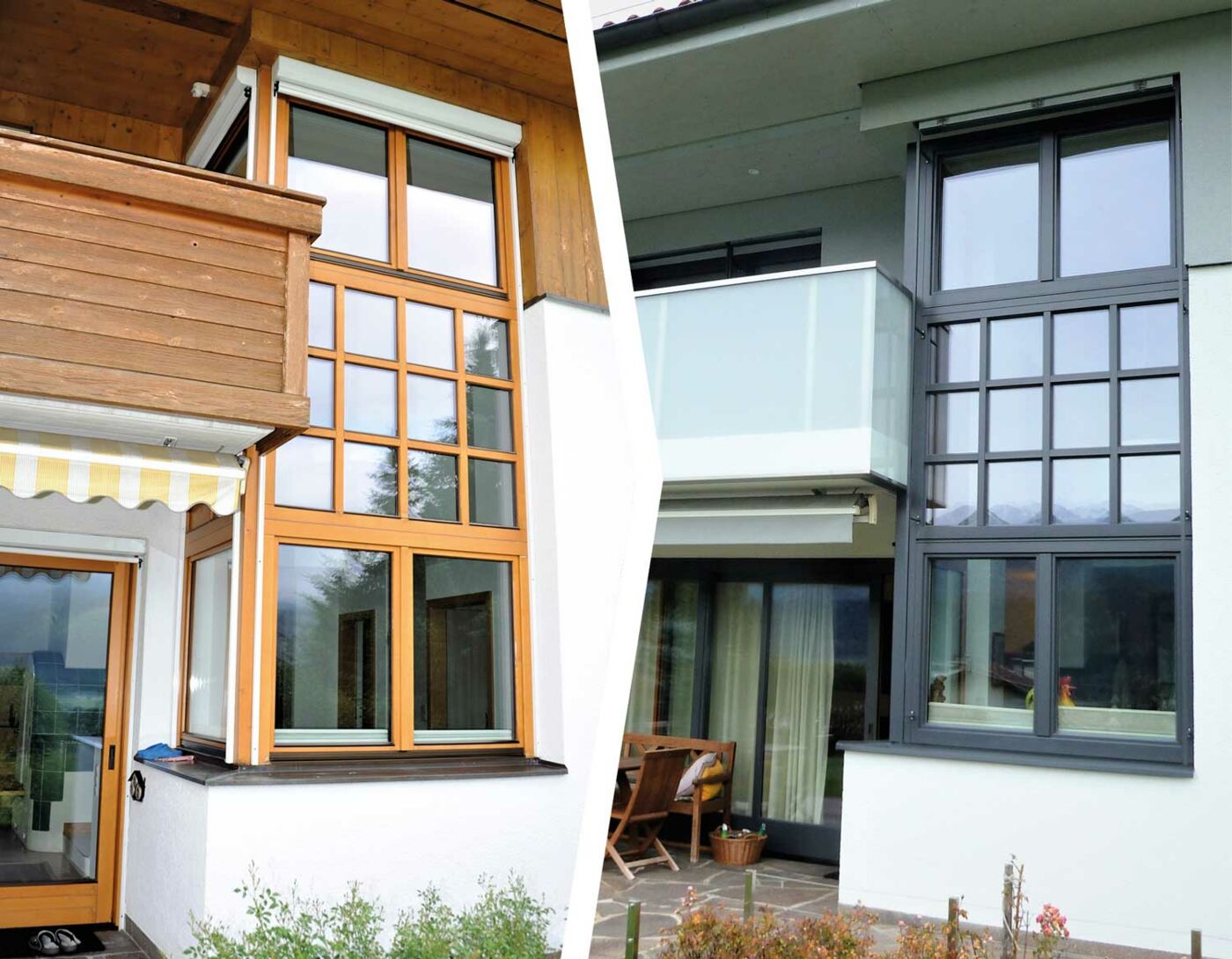 Braune Fenster Wei Streichen Vorher Nachher